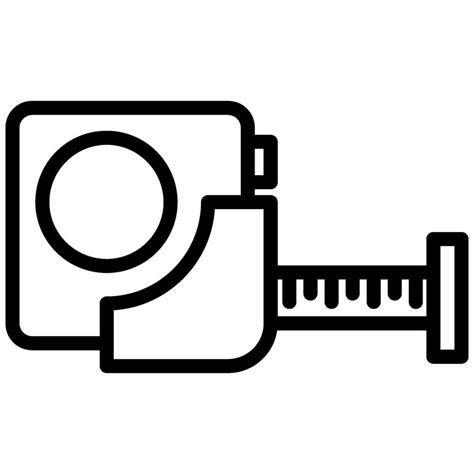 Measuring Tape Outline Icon Black And White Outline Icon Symbol 66333727 Vector Art At Vecteezy