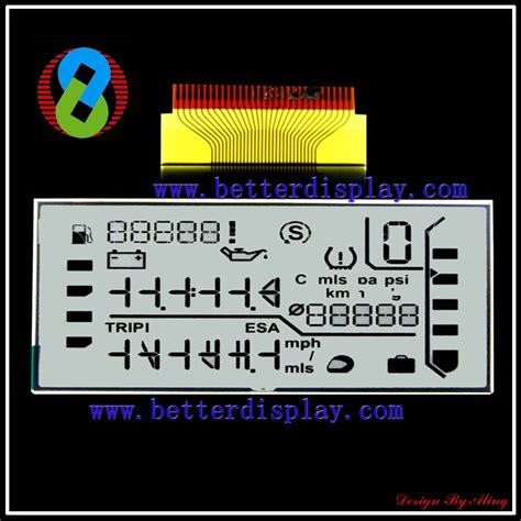 Segment Custom LCD Monitor With White Backlight LCD Display Module LCD Display And LCD Module