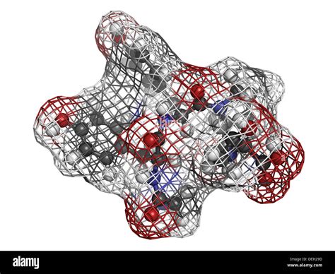 Gluten Exorphin A5 Molecule Chemical Structure Wheat Gluten Digestion Fragment That Has