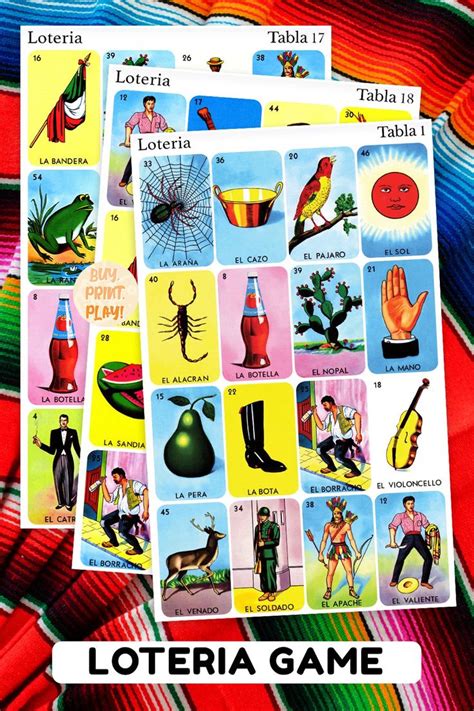 Downloadable Printable Loteria Cards Free Printable Loteria Mexico