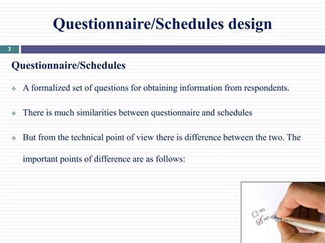 Questionnaire And Schedules Design Pptx