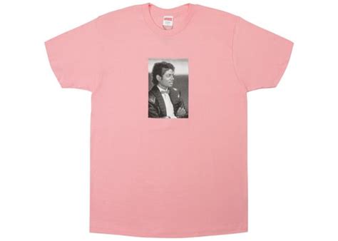 Supreme Michael Jackson Tee Shirt Bright Coral Solesense