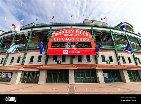 The Exterior Major League Baseballs Chicago Cubs Wrigley Field