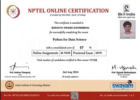 Nptel Python Skilldevelopment Vikash Baraiya