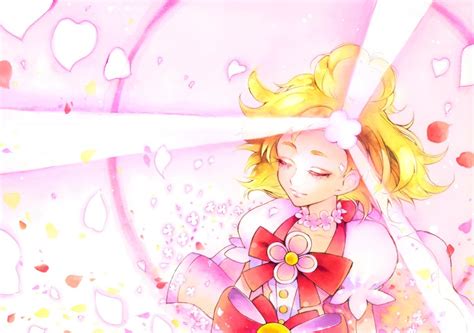 Haruno Haruka And Cure Flora Precure And 1 More Drawn By Mikan