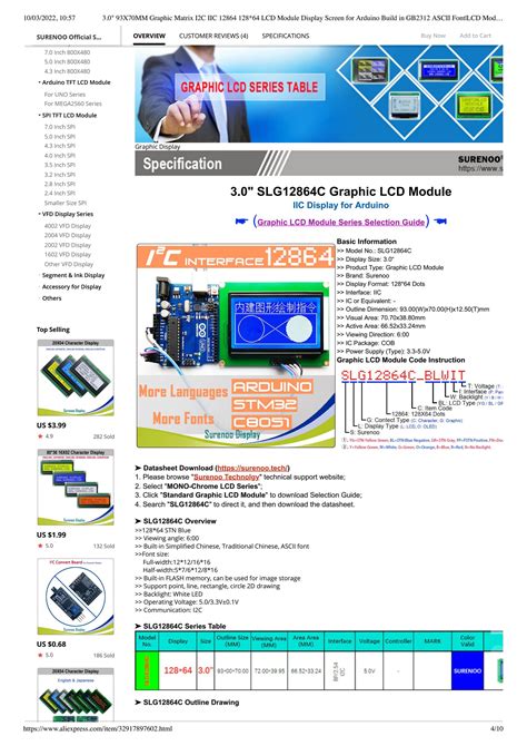 Libreria Per Lcd Grafico I2c 128x64 Software Arduino Forum