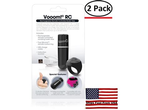 2 Pack Charged Vooom Remote Control Bullet Black Stacksocial