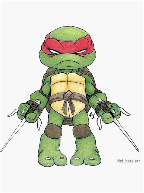 Raphael Tmnt Sticker For Sale By Irishkate Redbubble