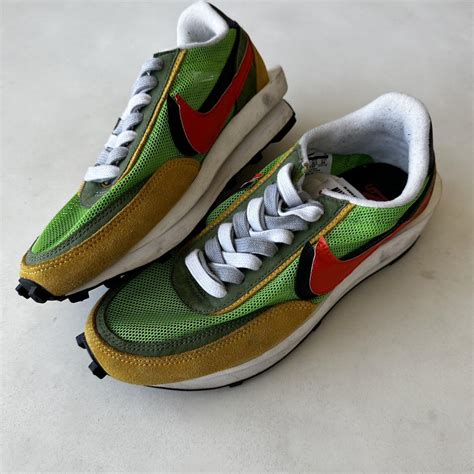 Nike X Sacai Waffle Green Gusto Depop