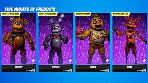 Fortnite Fnaf Skin Unlock New Fnaf Skins In Fortnite Update Xvhq