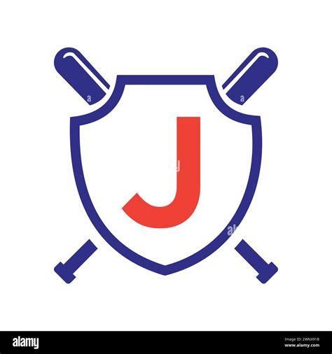 Letter J Baseball Logo Design Vector Template Baseball Club Symbol Stock Vector Image And Art Alamy