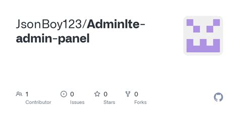 Github Jsonboy123adminlte Admin Panel