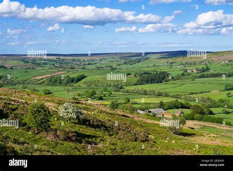 North York Moors View Of Danby Village From Blakey Ridge North York