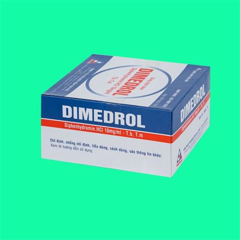 Dimedrol 10mg Ml Vinphaco Chống Dị ứng điều Trị Phản ứng Loạn Trương Lực