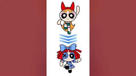 The Powerpuff Girls X The Amazing Digital Circus Paperdiy Youtube