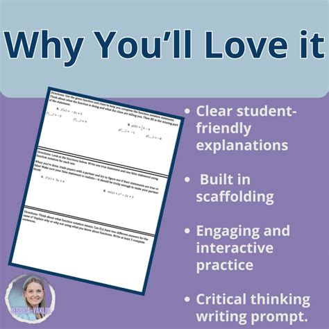 Evaluating Function Notation Notes And Practice Worksheet Graph F X Algebra 1