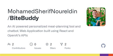 Github Mohamedsherifnoureldinbitebuddy An Ai Powered Personalized