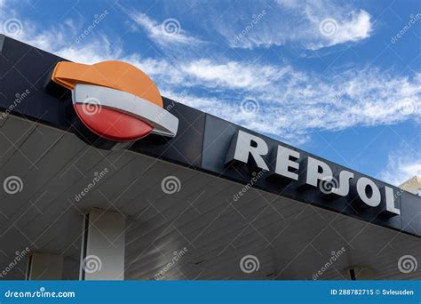 Repsol Logo Sign On The Canopy Repsol Is A Global Multi Energy Provider Editorial Image Image
