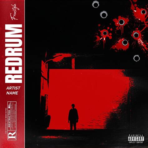 Black Red Redrum Freestyle Album Cover Album Cover Art Album Cover