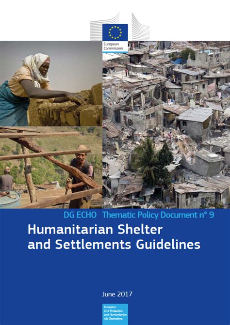 Humanitarian Shelter And Settlement Guidelines European Commission