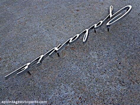 1962 Ford Galaxie 500 Quarter Nameplate Emblem Script Ap Vintage