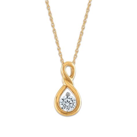 Lovesong Ecolove 14 Ctw Lab Grown Diamond Infinity 18 Inch Pendant In