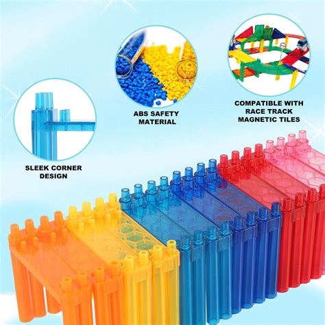 12 Piece Support Column Expansion Supporting Pack For Magnetic Race Cartrack