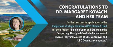 Congrats Dr Kovach On The Isi Fund Department Of Educational Studies