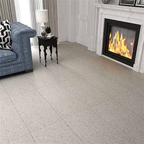 Decotalk Peel And Stick Floor Tiles 15pcs Terrazzo Floor Tile Bathroom