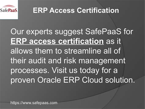 Erp Access Certification By Safe Paas Issuu