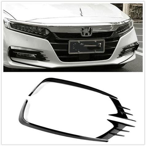 2pcs Black Front Fog Light Lamp Eyebrow Cover Trim For 2018 2020 19