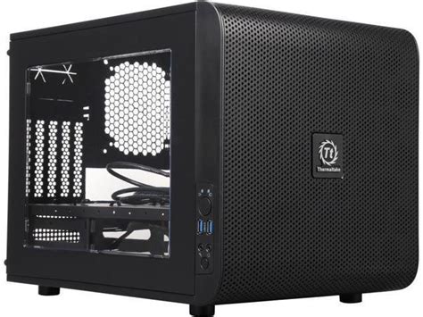 Case Thermaltake Core V21 Black Extreme Micro Atx Cube Chassis 37