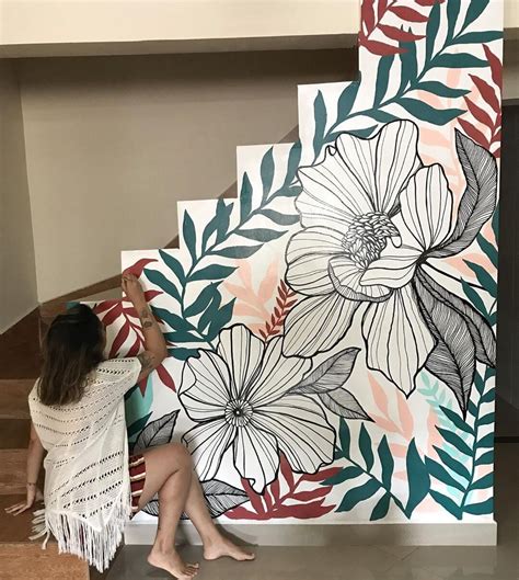 Easy Wall Drawing Ideas Flowers At Cheryl Allison Blog