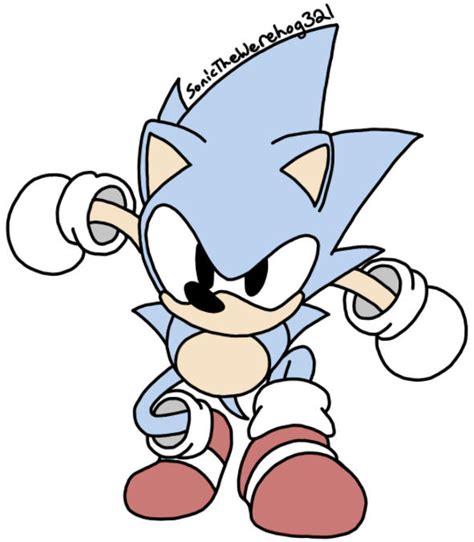 Classic Sonic Jumping At Youcolored By Sonicthewerehog321 On Deviantart
