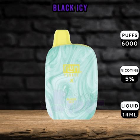 Black Icy Flum Pebble X 6000 Lemon And Mint Fusion Vape Experience Ssv