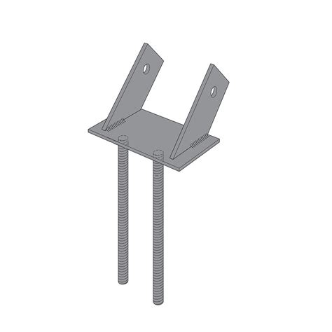 Simpson Strong Tie Glb7d Glulam Beam Seat 6 7 8 Opening 8 X 9 Plate