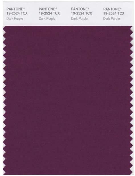 Pantone Smart 19 2524 Tcx Color Swatch Card Dark Purple Deep Purple