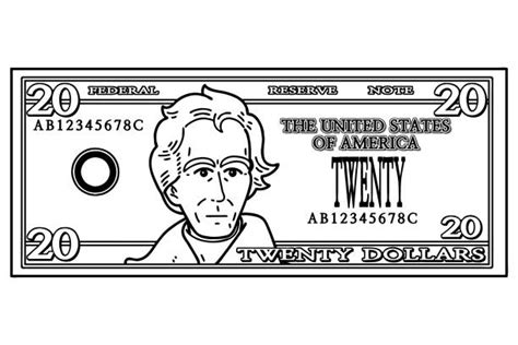 20 Dollar Bill Clip Art