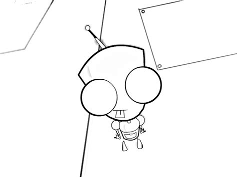 Gir Drawing Invader Zim Fan Art 9622724 Fanpop