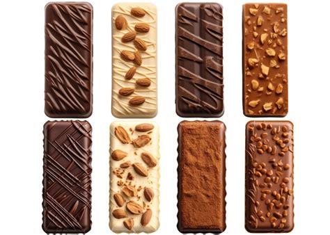 Premium Psd Candy Bars With Different Flavors Psd