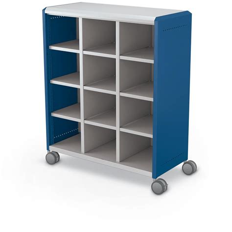Compass Cabinet Maxi H3 Cubbies Casters Navy Homestockshop