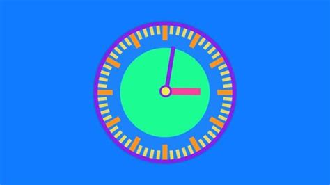 Analog Clock With Dial Wall Clock Animation Vd7 Backgrounds Motion