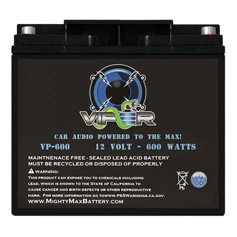 Mighty Max Battery Ml18 12int 12 Volt 18 Ah Internal Thread Int