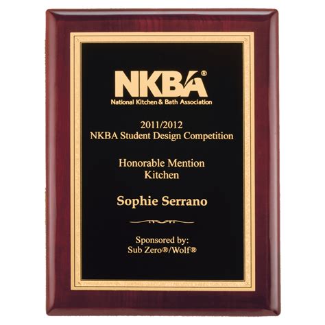 Airflyte Rosewood Piano Finish Plaque With Textured Blackgold