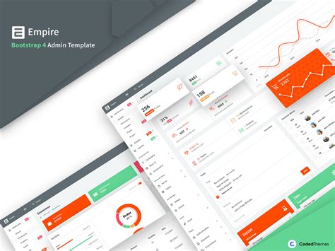 Empire Bootstrap 4 Admin Template By Codedthemes On Dribbble