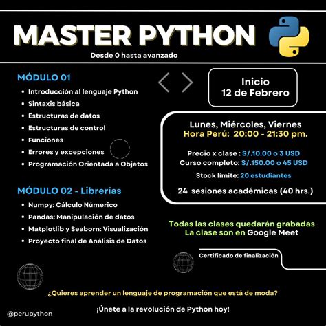 Python Perú Comienza Este 2024 Con Garras Con El Mejor
