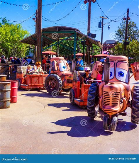 Tow Maters Junkyard Jamboree Ride At Disneys Calif Editorial Photo
