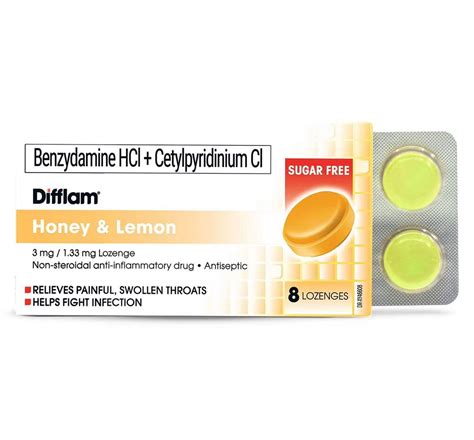 Difflam Honey And Lemon 8 Lozenges Lazada Ph