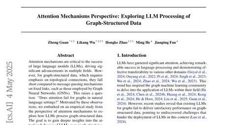 注意力机制视角：探索大语言模型处理图结构数据 Ai论文精选
