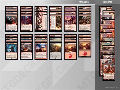 Standard Red Deck Wins Deck By Mogged • Mtg Decks